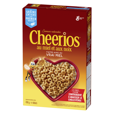 Au miel et aux noix Saveurs naturelles Cheerios | Céréales d'avoine ...